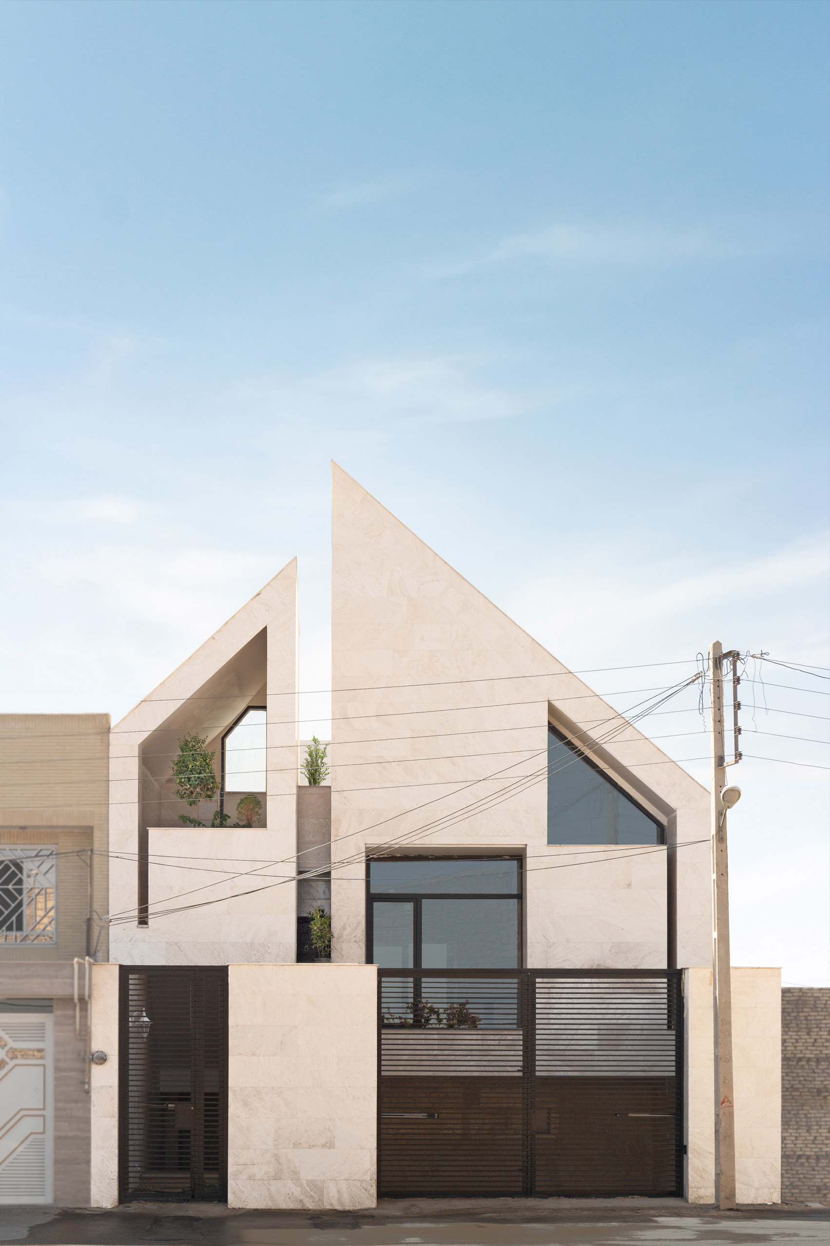 Apartment building in Iran features angular facade - Middle East Architect